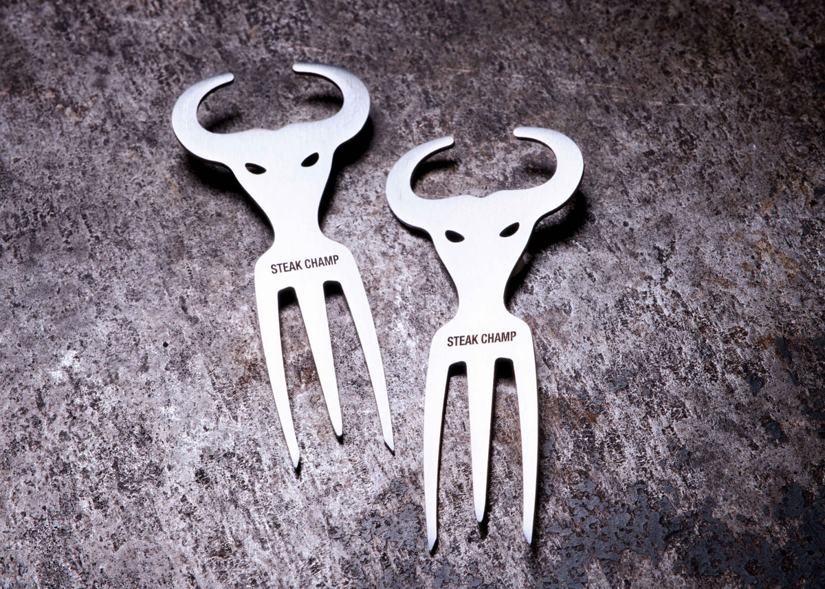 MINI-BULL FORK | 2-PIECE Pack – STEAK CHAMP