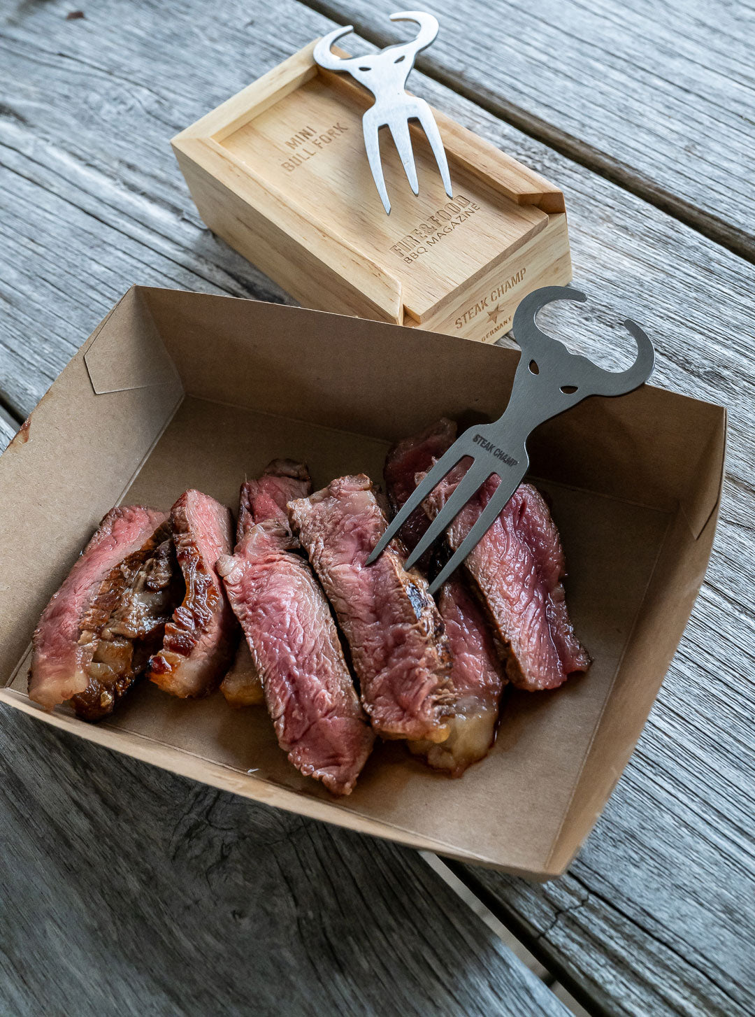 BBQ SNACKING FORK – 10pc box – STEAK CHAMP